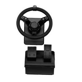 Saitek Farming Simulator Wheel Pedals and side Panel Bundle - Black